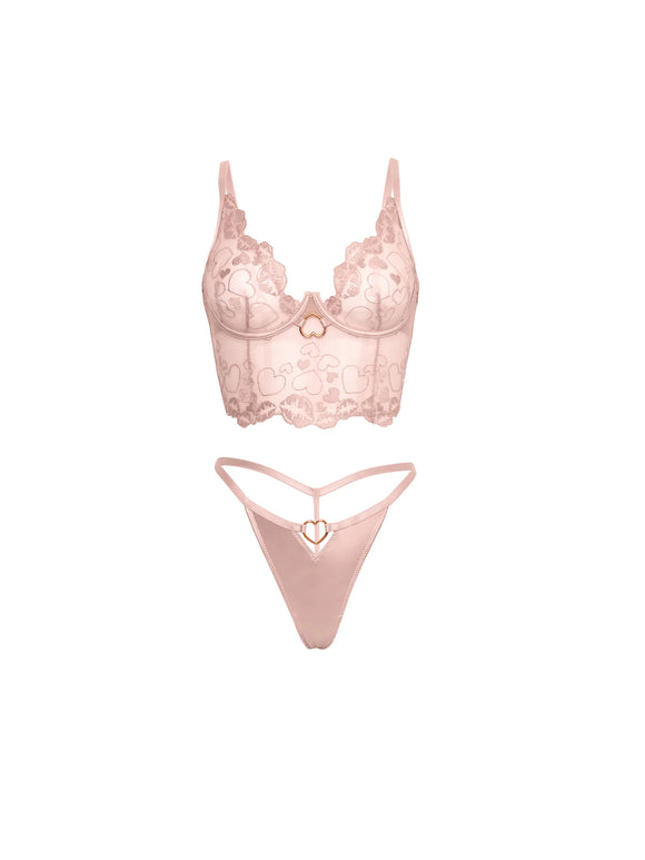 Clarissa Sheer Bustier Set – FREYA Juneau